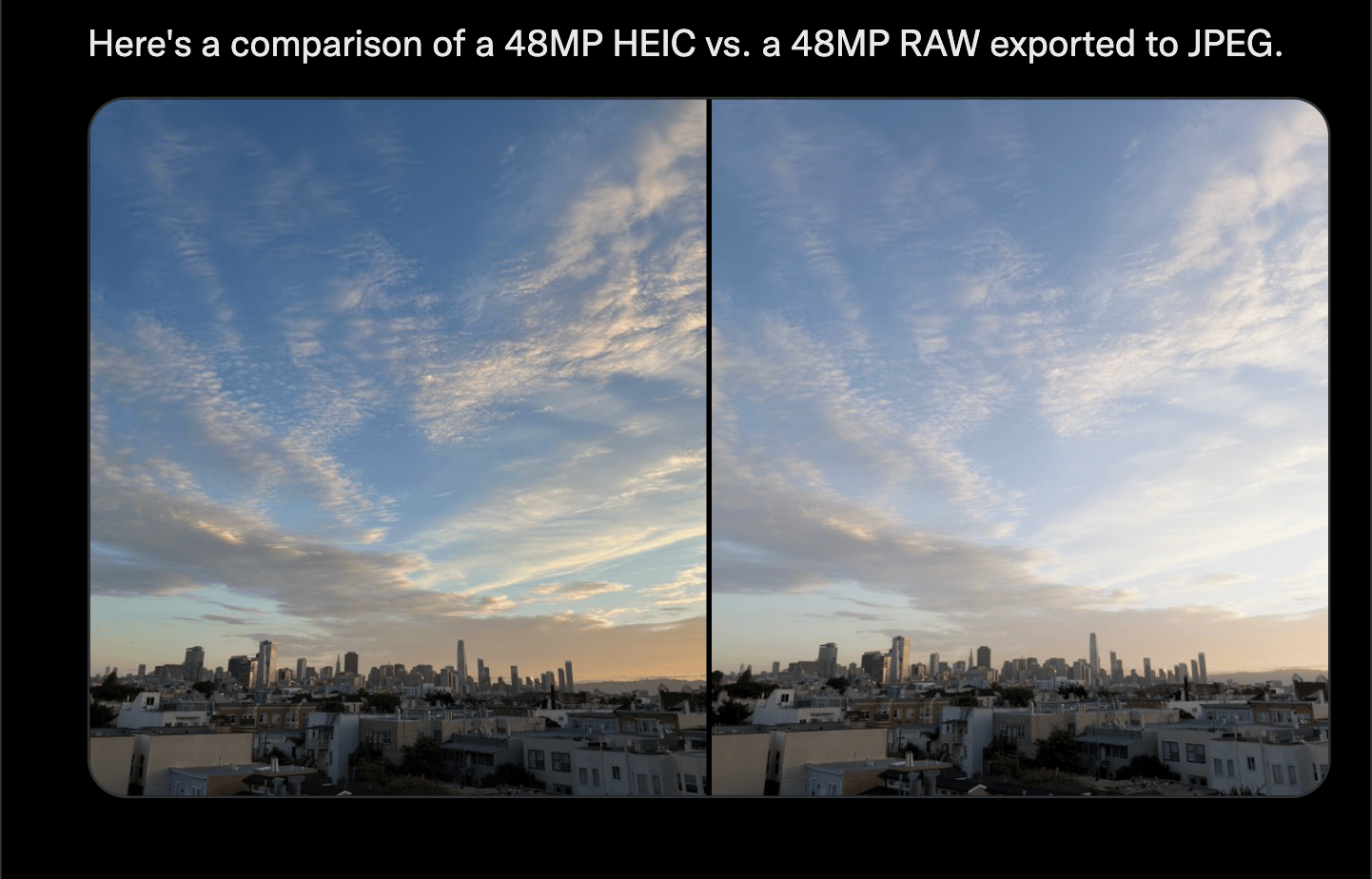 Halideは、iPhone 14 Proなどで48MPと12MPでProrawをサポートしています。 - グローバルギーク
