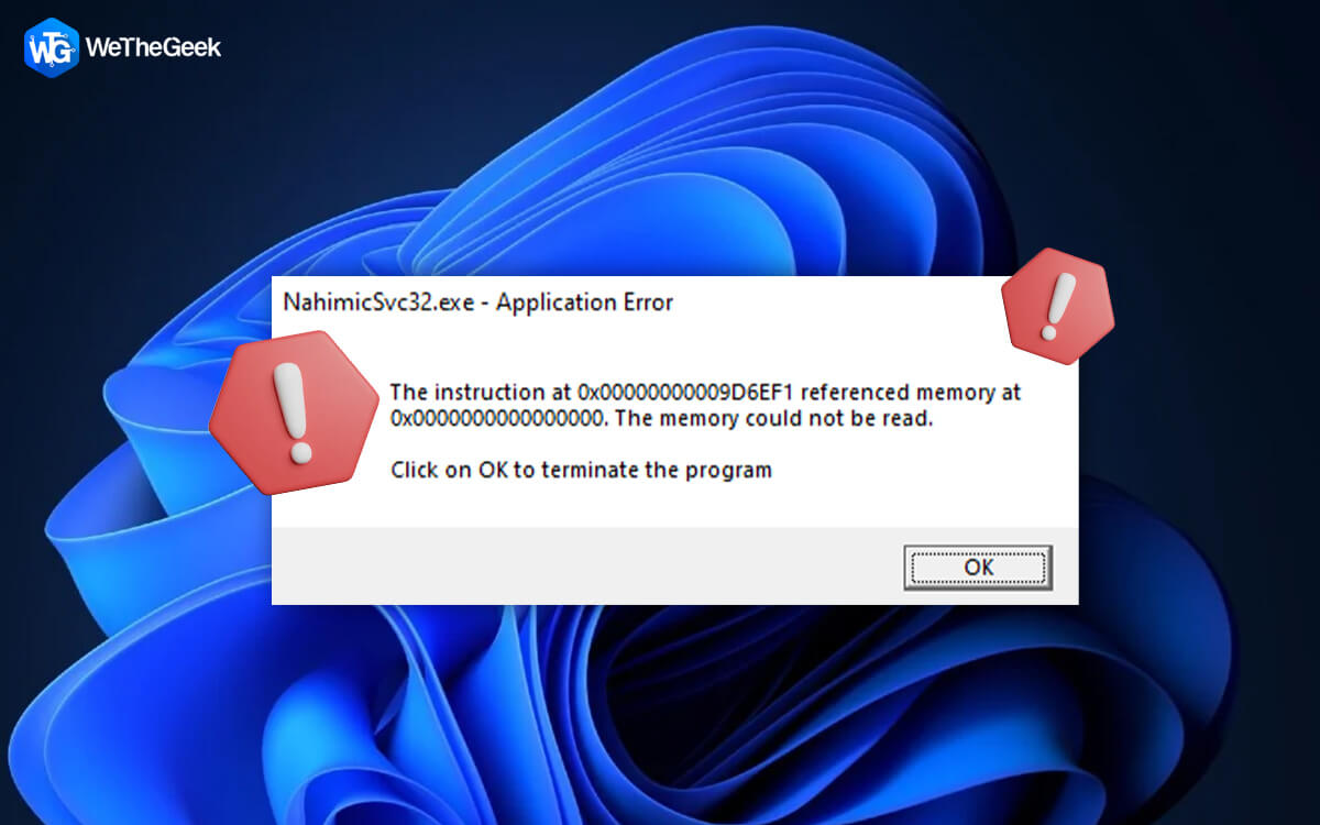 0x00での命令は、メモリエラーを参照しました：それが何であるか、なぜそれが起こるのか、それを修正する方法 - グローバルギーク