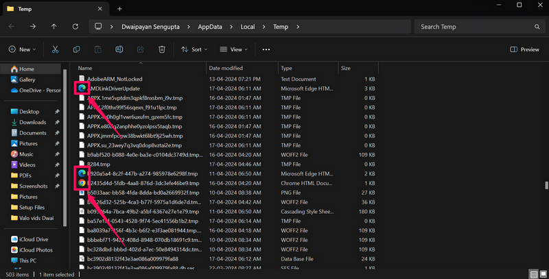 Windows 11でTMPファイルを開く方法