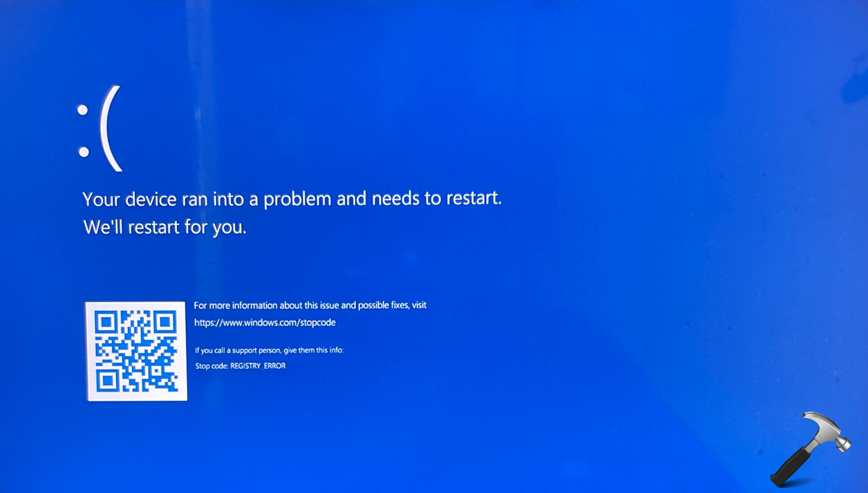 修正：Windows 11のレジストリ停止コードまたはBSOD - グローバルギーク